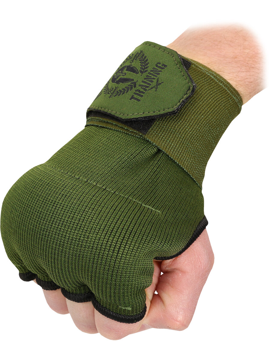 Быстрые боксерские (Гелевые) бинты Hardcore Training Helmet Khaki XL