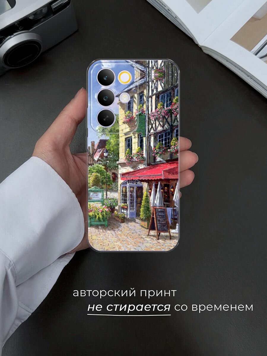 Чехол на Realme C85 Pro / Реалми C85 Про с принтом Старая улица — фото 1