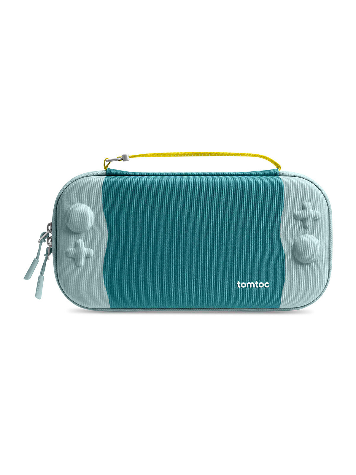 Чехол Tomtoc для Nintendo Switch 2, FancyCase-G05 ударопрочный, со слотами для картриджей, бирюзовый