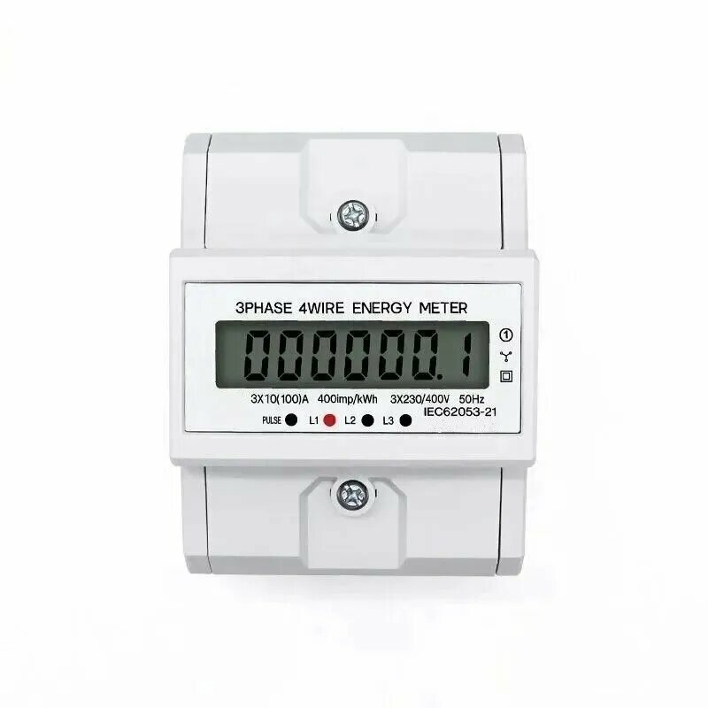 Эксклюзивный компактный трехфазный электросчетчик с дисплеем для рейки DIN