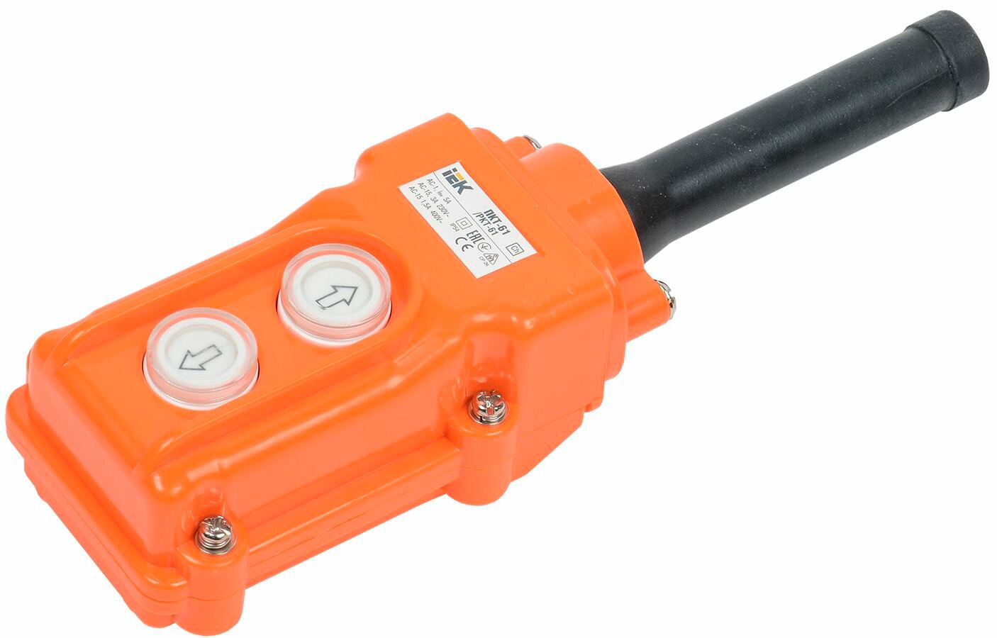 Пост кнопочный IEK на 2 кнопки, степень защиты IP54, пластиковый