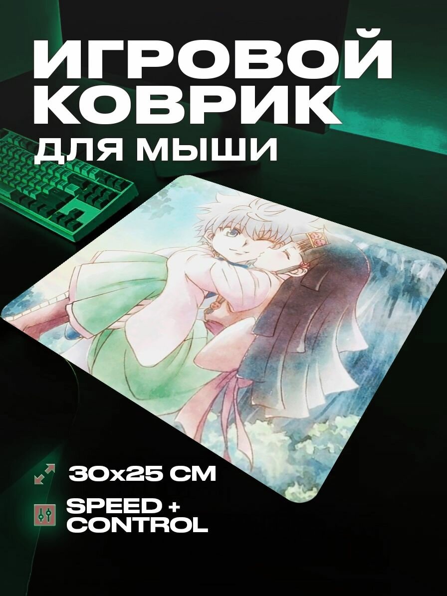 Коврик для мыши игровой Охотник х Охотник 30 на 25 аниме