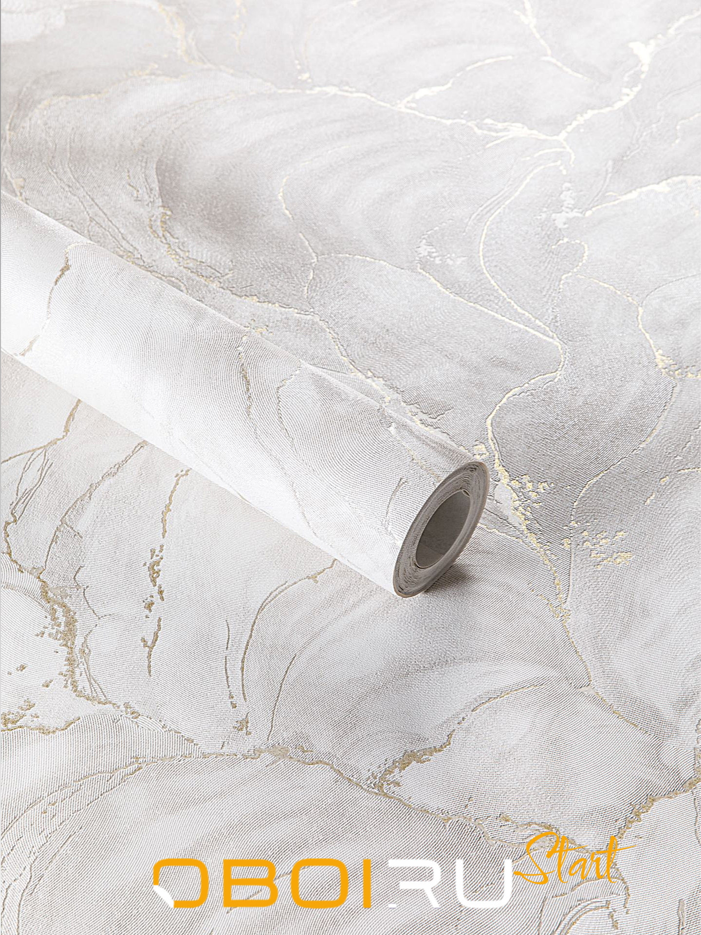 Обои OBOIRU "Соренто", флизелиновые, антивандальные, вспененный винил, 10х1,06м , бежево-золотистые