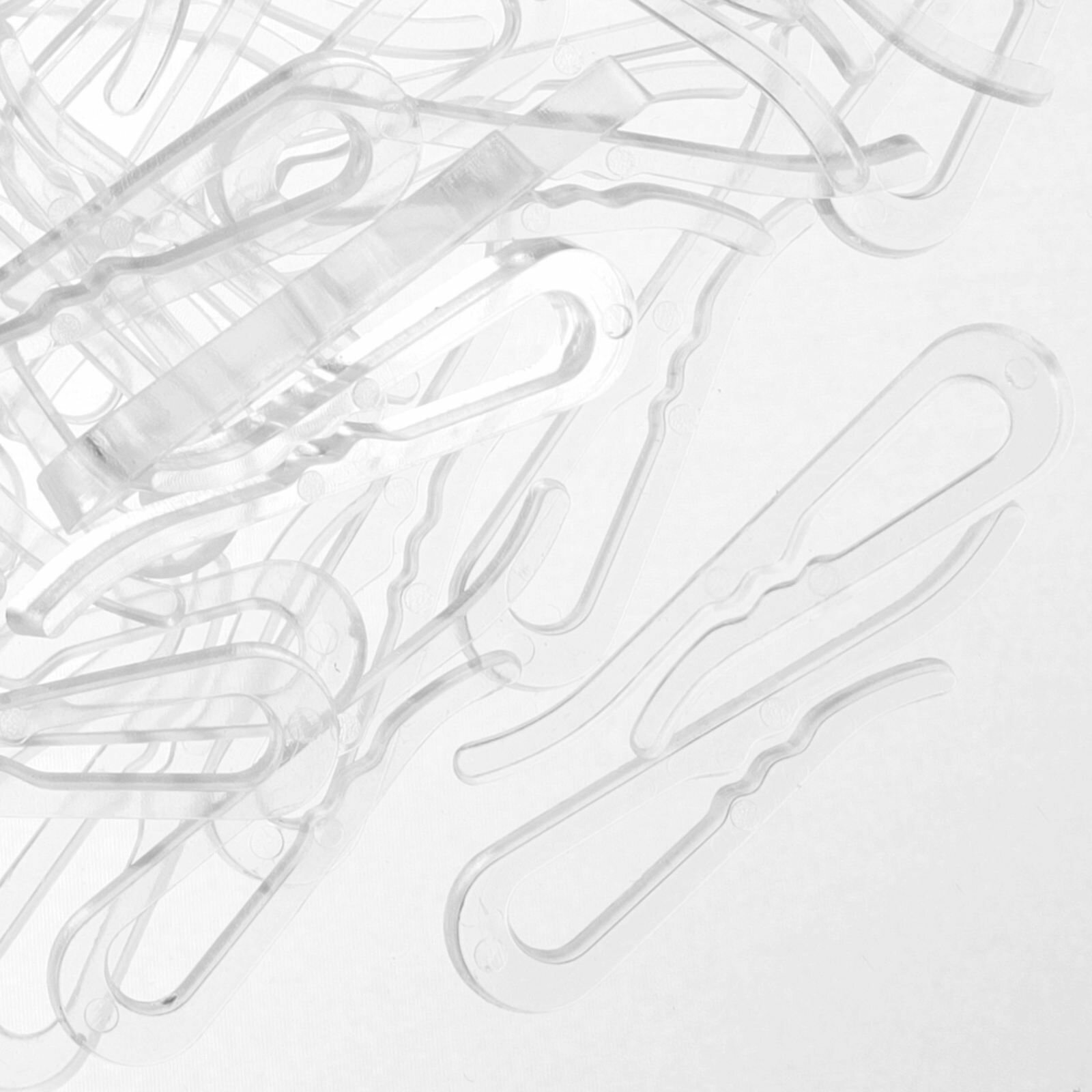 100 шт. Пластиковый прозрачный зажим для многофункциональных чулок, зажим для ткани, зубчатая прищепка для рубашки, бюстгальтера, трусов, носков, брюк