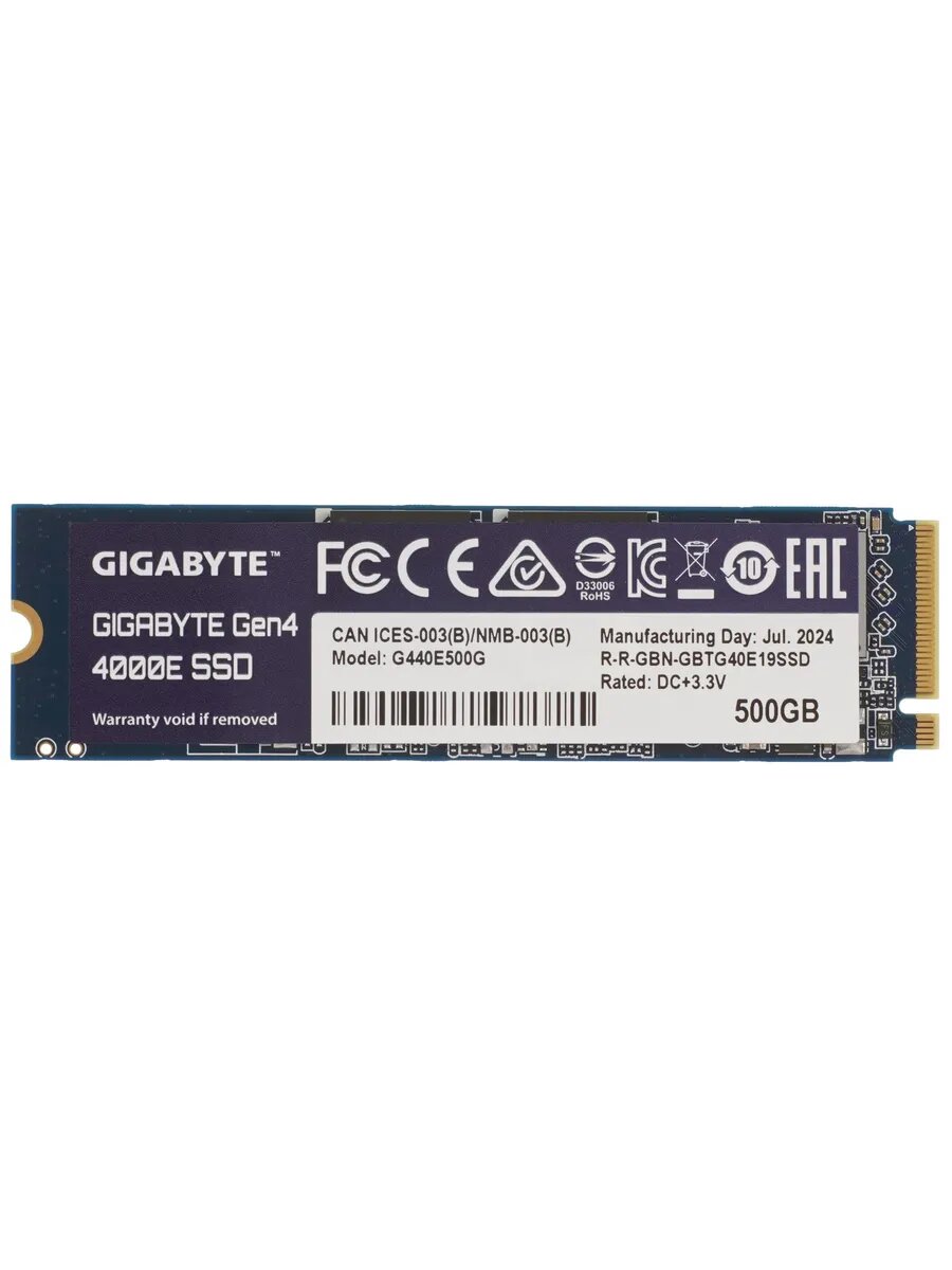Накопитель SSD 500GB G440E500G PCI Express 4.0x4