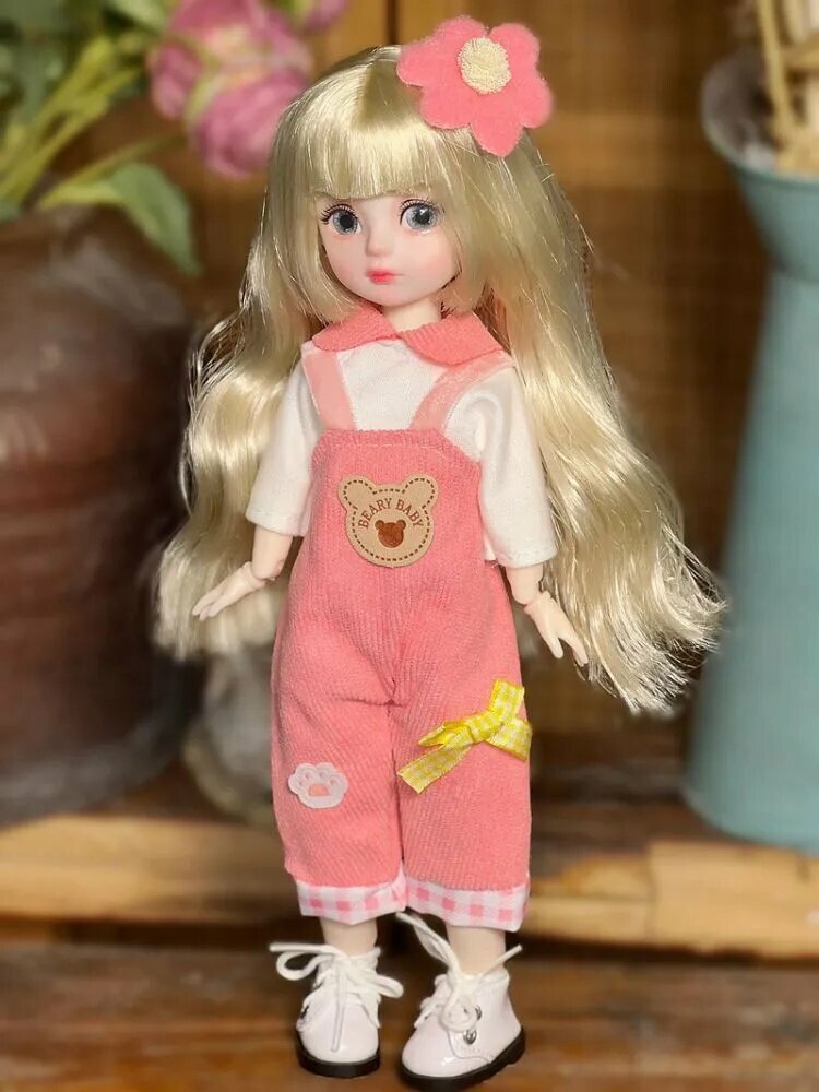 Укла Лори 30Cm, 6 часов Bhd полный набор, 20 суставов, макияж