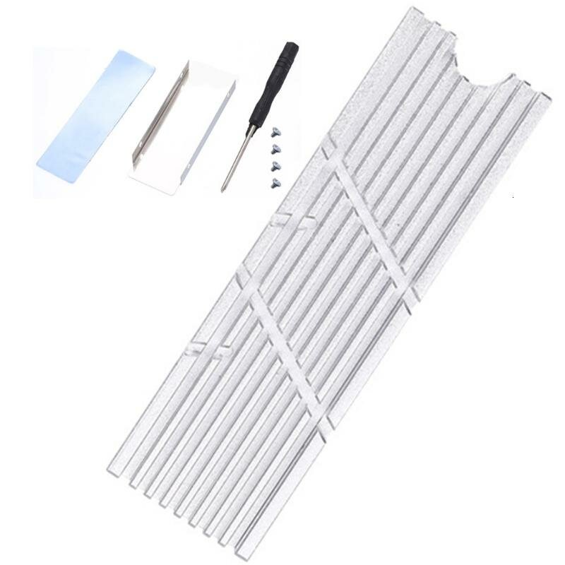 M.2 2280 NVMe радиатор алюминиевый, серебро