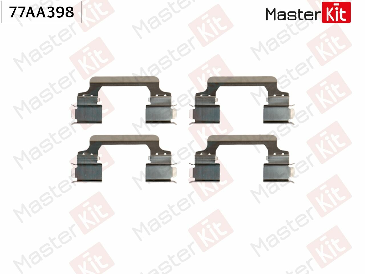 Комплект установочный тормозных колодок Land Rover, Range, Rover IIIL322 02-12 MasterKit 77AA398