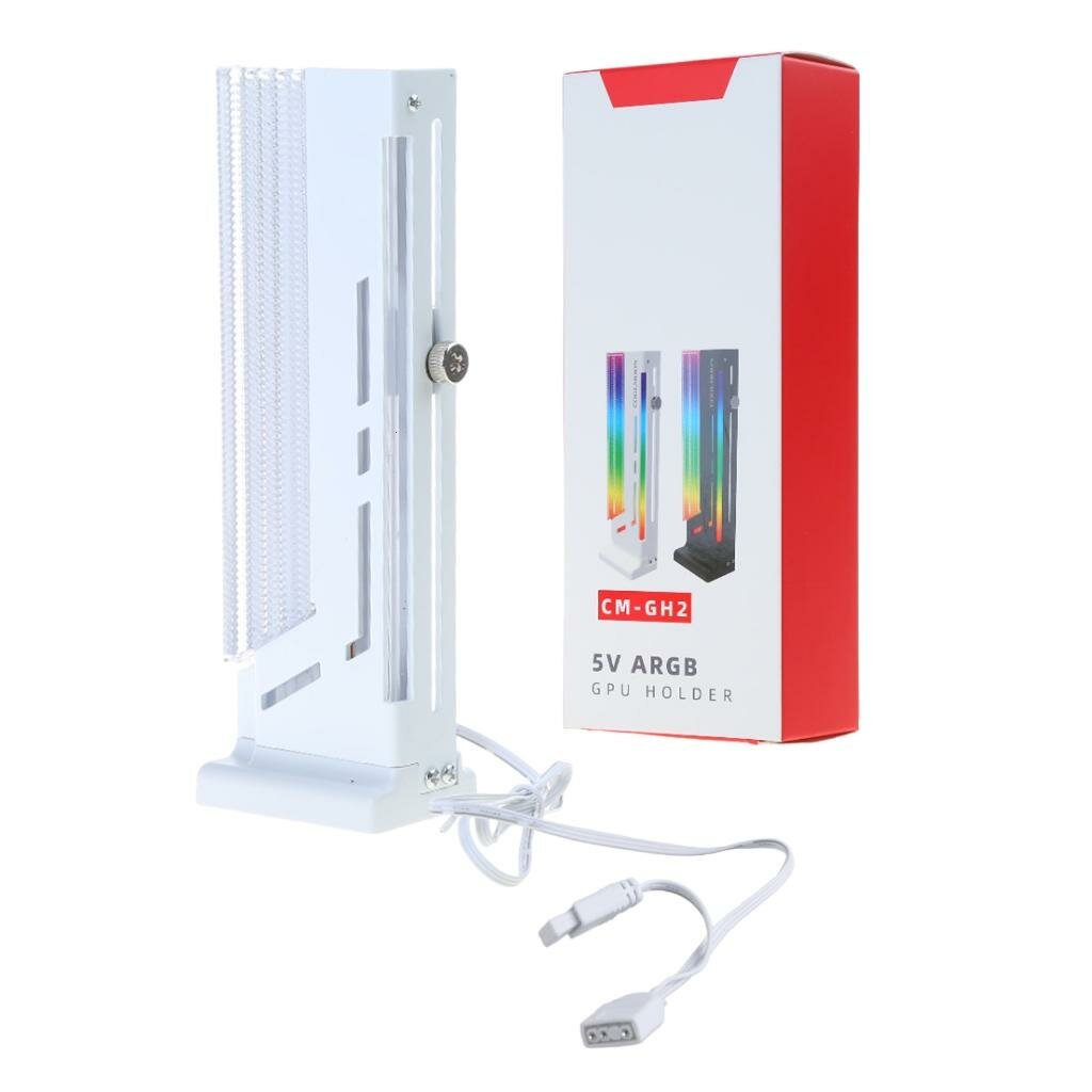 Усиленная вертикальная подставка для видеокарты, Белый