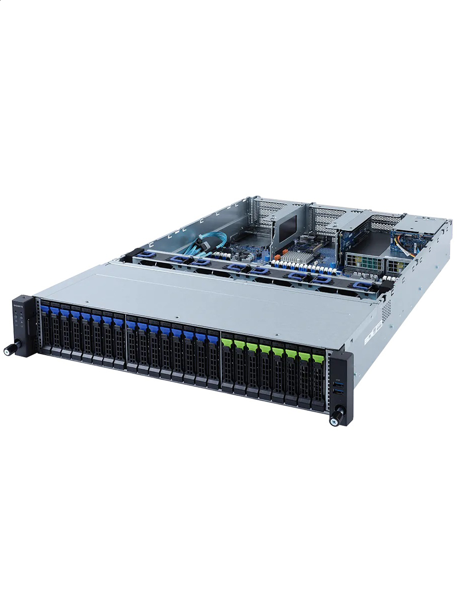 Серверная платформа 2U GIGABYTE R282-N81 2*LGA4189, C621A, 32*DDR4(3200), 4*USB 3.0, VGA