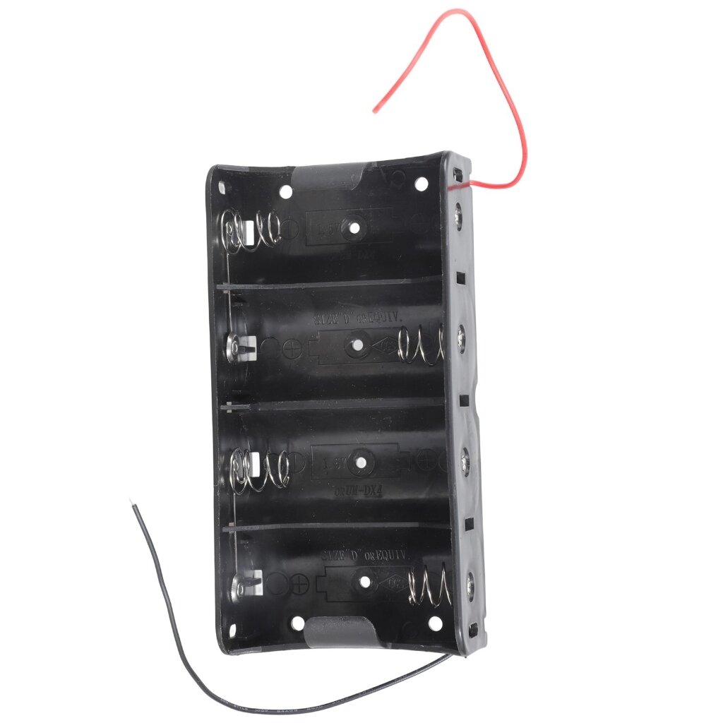 Батарейный отсек LR20 D-4 батарейных отсека с кабелем