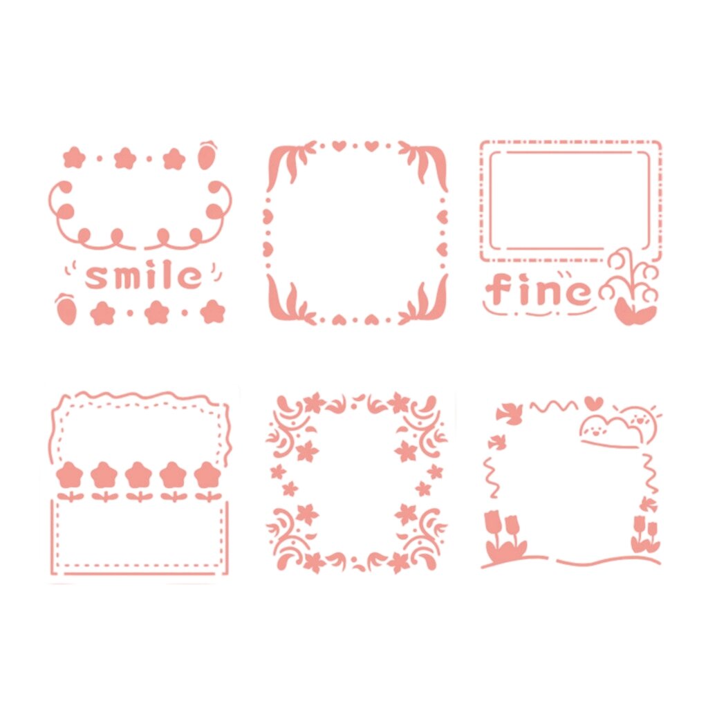 6 листов заполненных цветами пустотелых шаблонов, скопированных вручную газетных шаблонов, пустотелых шаблонов для рисования -Хуатянь Юйсян