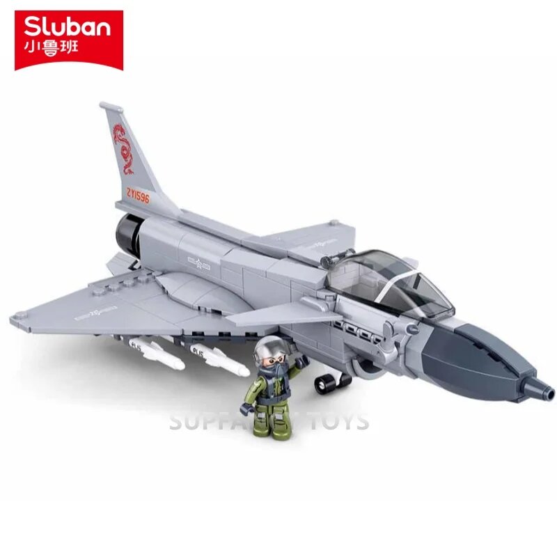 SLUBAN строительные блоки истребитель J-10 CS 211 деталей