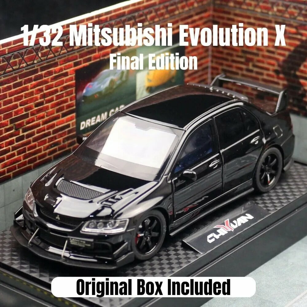 DIECAST CAR 1/32 Коллекционная металлическая машина Mitsubishi Lancer Evolution EVO IX Final Edition JDM Игрушечная машина