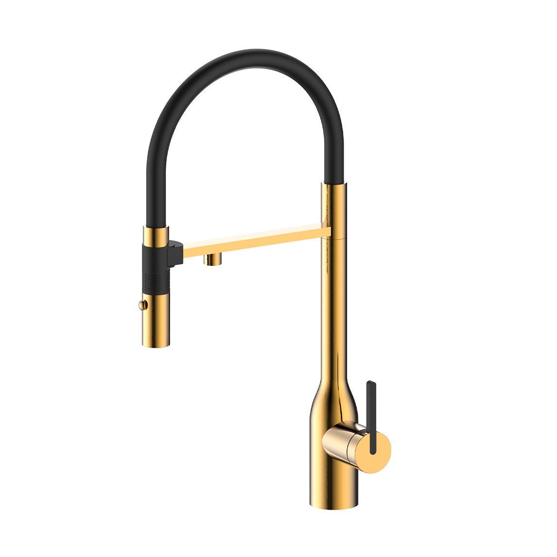 Смеситель Paulmark MAGNETO ONE Ma213188-BG брашированное золото с подключением к фильтру