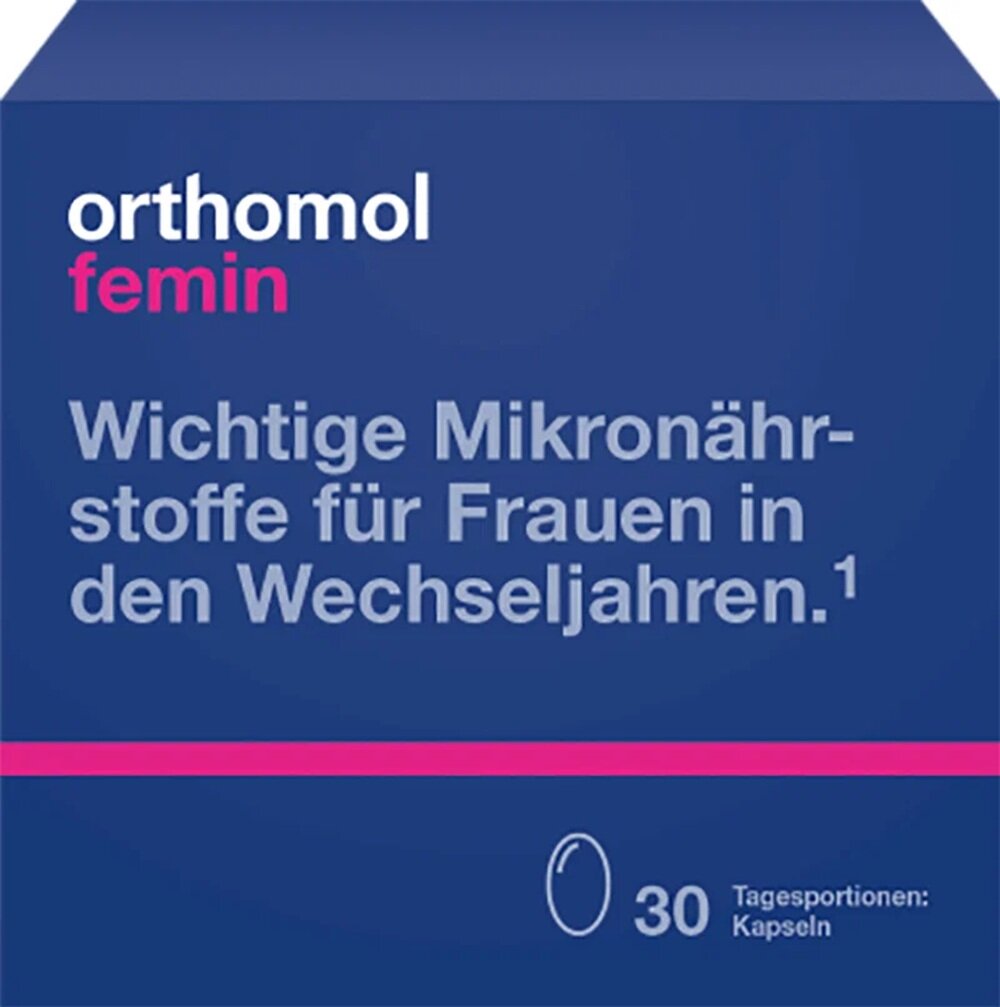 Комплекс ORTHOMOL "Фемин" для женщин во время постменопаузы, 60 капсул на 30 дней
