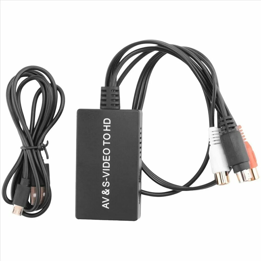 Конвертер SVideo в HDMI S-Video и конвертер композитного видео в аудио 3RCA CVBS Поддержка 1080P 720P