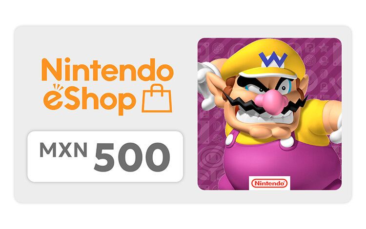 Карта оплаты Nintendo eShop 500 MXN Mexico (Nintendo eShop (MX); Nintendo Switch; Регион активации Мексика)