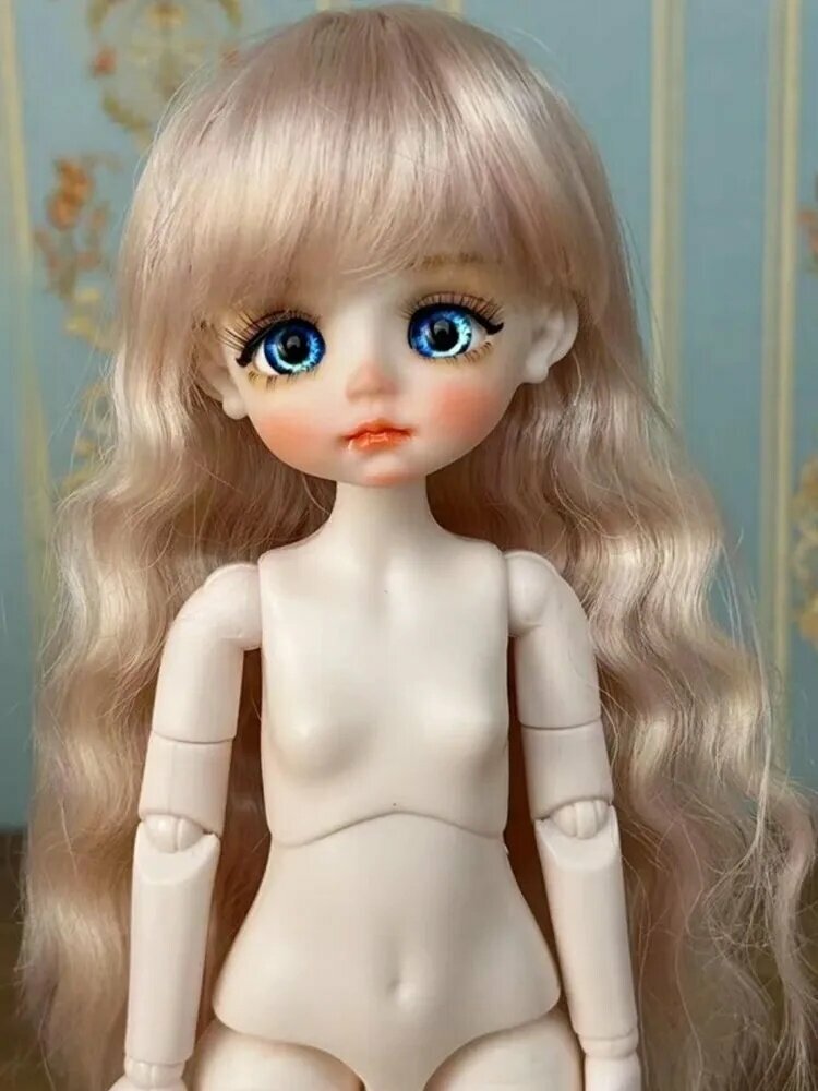BJD кукла 30 см (1/6) с шарнирами, ручная роспись коллекционная фэшн-кукла для девочек, сменный парик. Подарок на день рождения