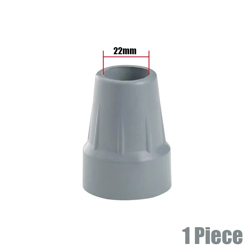 Сменные наконечники для костылей HDRSMTMED 19/22 мм, черные/серые Gray 22mm