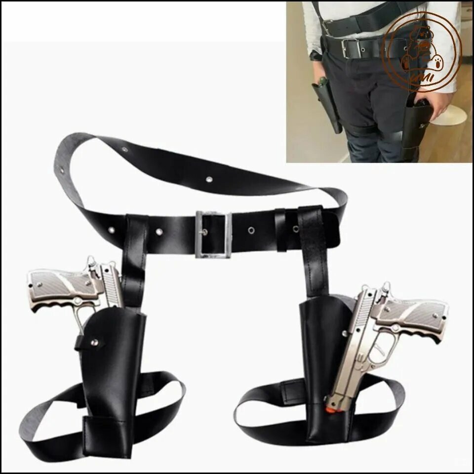 Эксклюзивный револьвер для ролевых игр в кобуре, модель Tomb Raider DKD CJ0828