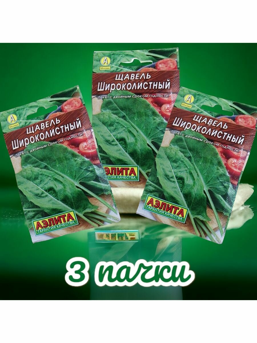 Щавель Широколистный цв. п 0,5г лидер (комплект из 3 пачек) Аэлита