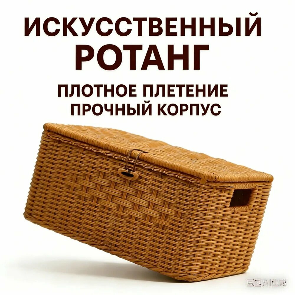 Корзина для хранения длина 34 см, ширина 24 см, высота 22 см.