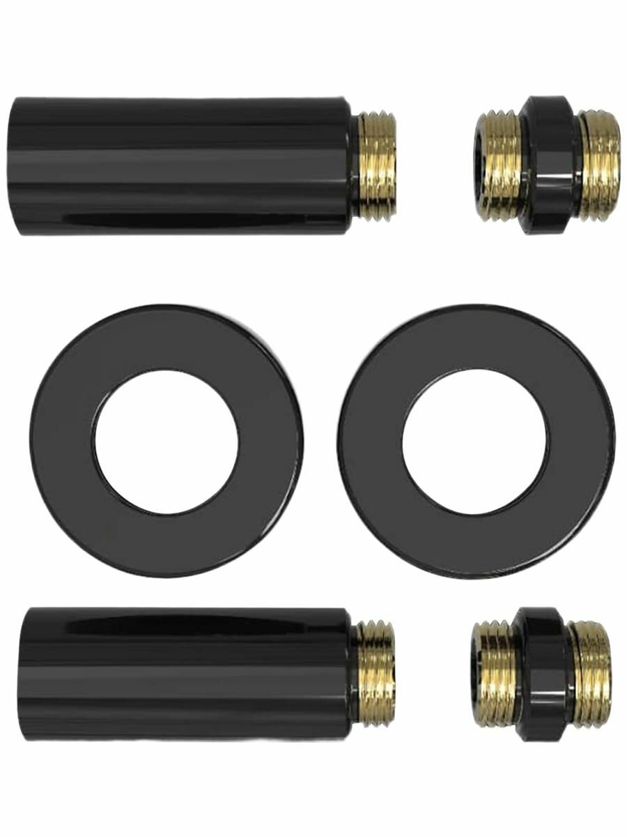 Комплект удлинителей с внутренней резьбой по всей длине 1/2"РВ-РН L60мм черный
