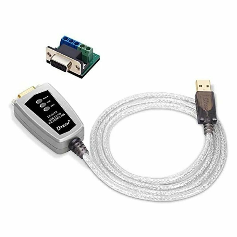 Высший рейтинг. DTech USB to RS422 RS485 адаптер кабель для Windows 10 8 7 Mac 4 фута