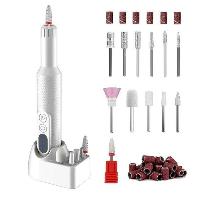 Портативная машинка для шлифовки ногтей, специализированный маникюрный аппарат, полностью автоматический набор инструментов для удаления и обработки ногтей, электрическая полировщик для ногтей.