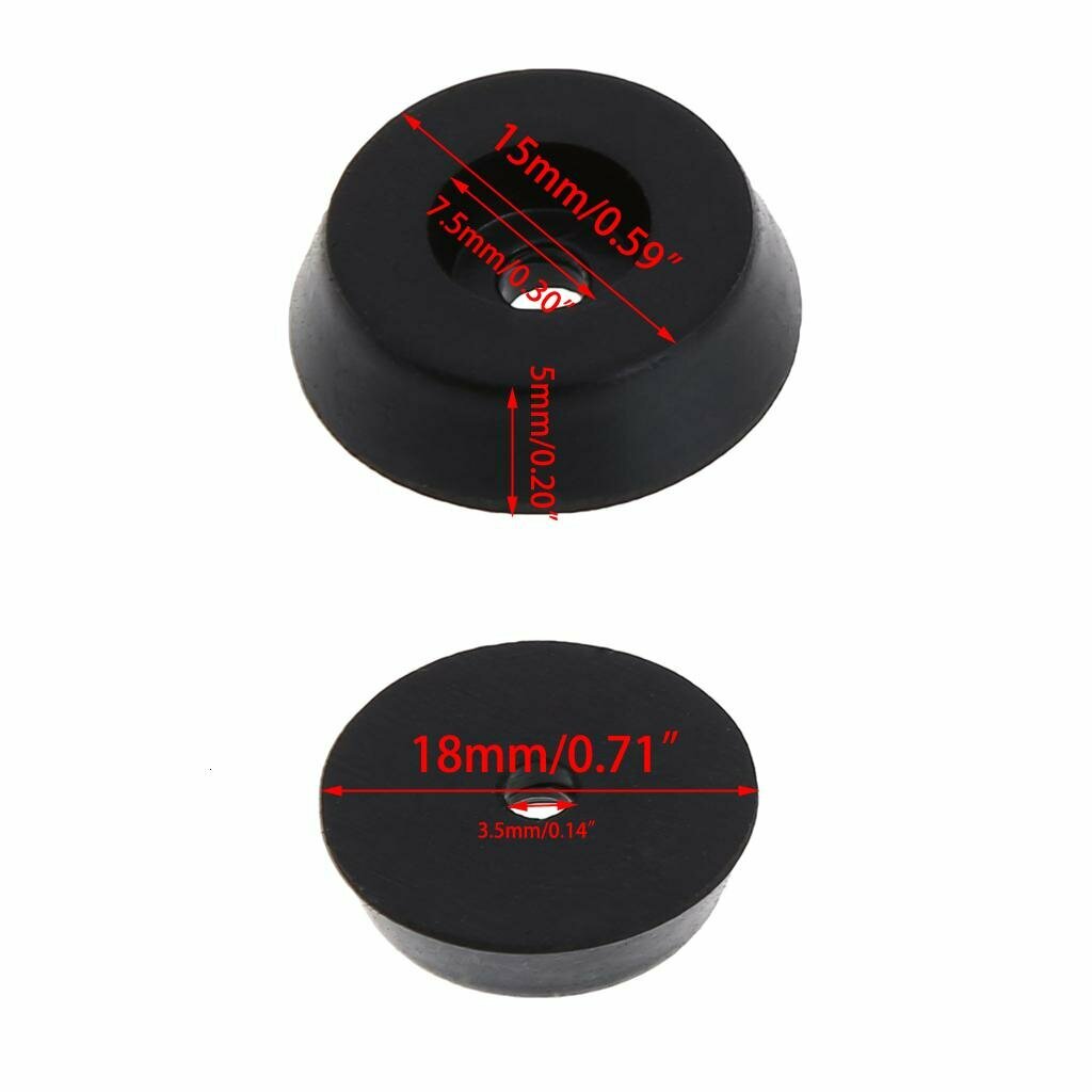 Черные резиновые ножки для мебели, Черный