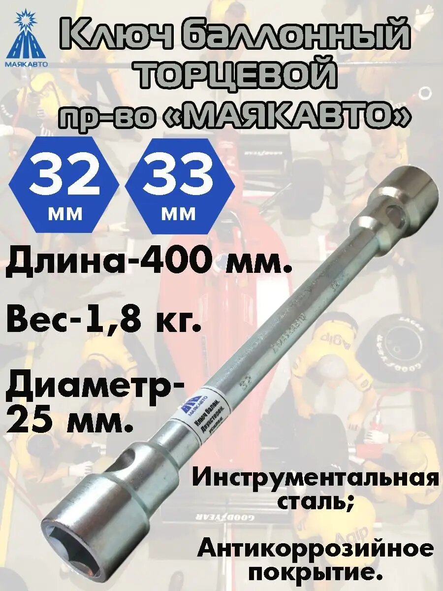 Ключ баллонный торцевой, усиленный