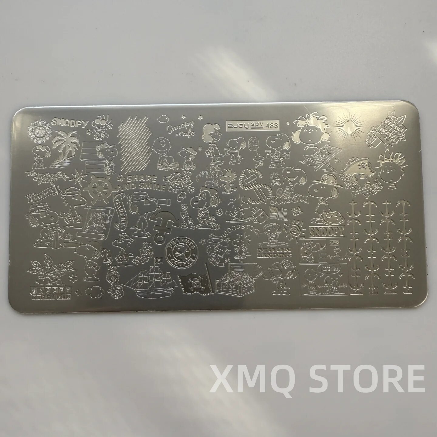 XMQ трафарет для маникюра SPV488 с принтами