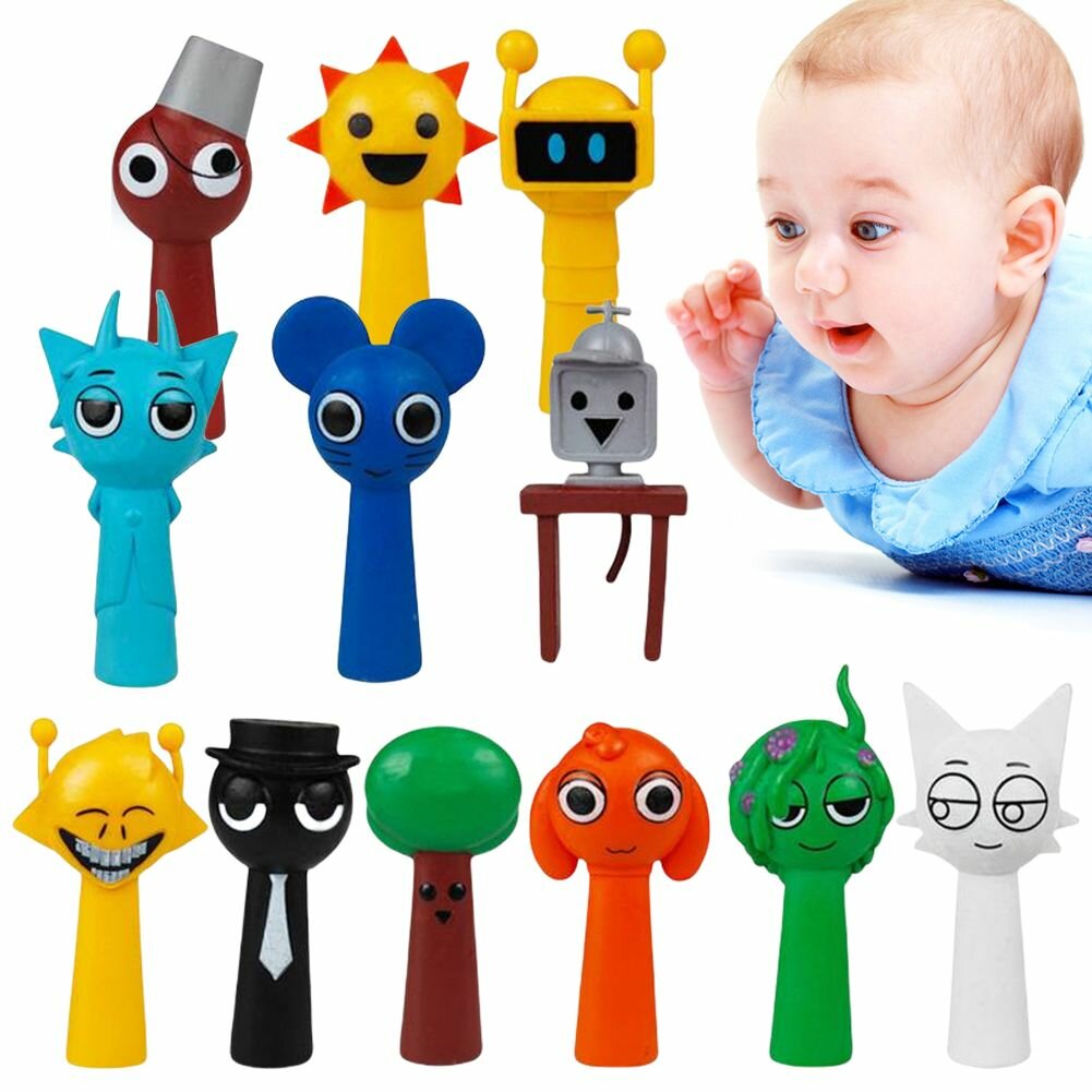 Фигурки Rhythm Box из ПВХ, 12 шт, высота 7 8,5 см
