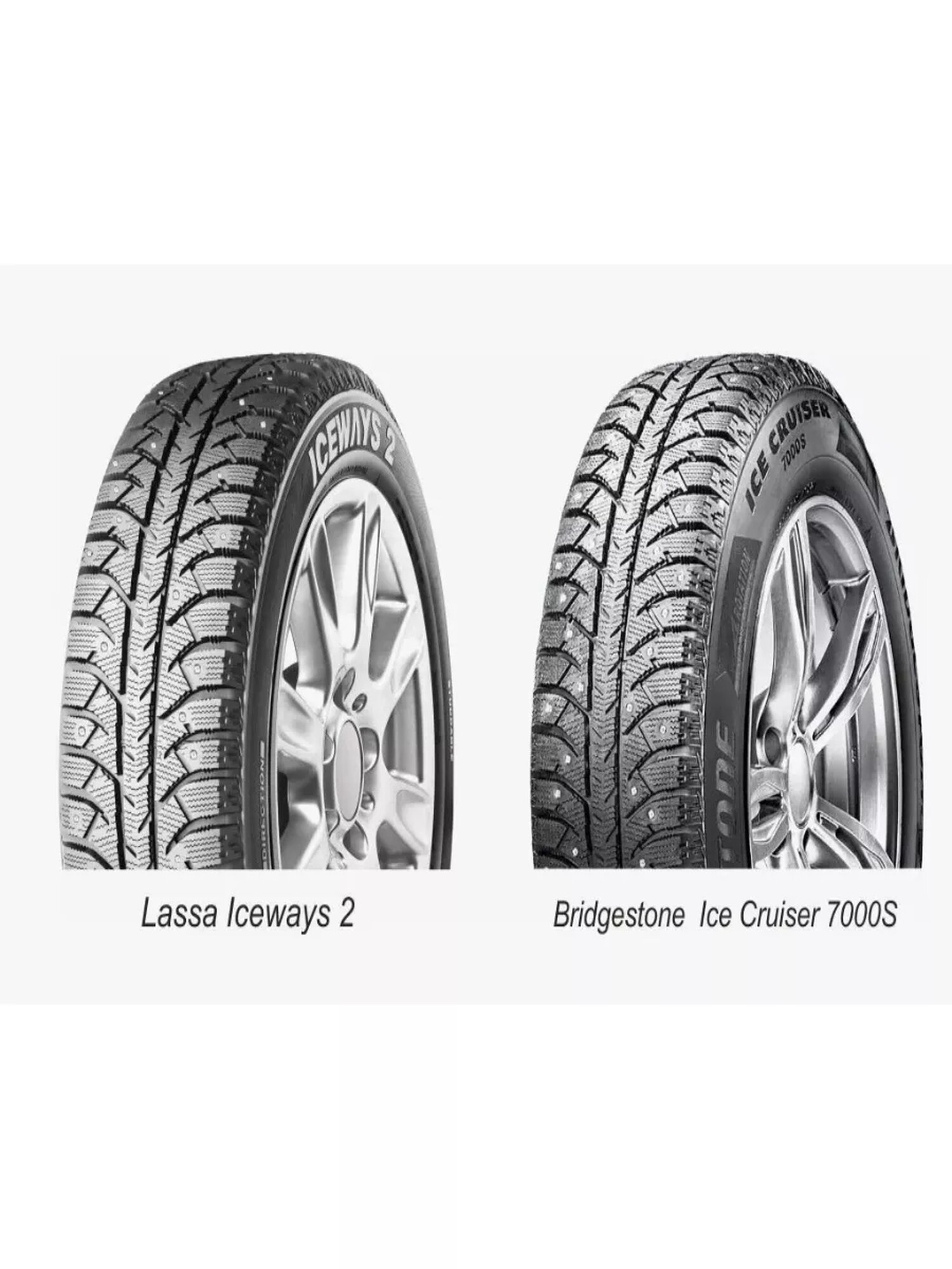 Шина Lassa Iceways 2, зимняя, 175/65 R14, шипованная, 82 T, для легковых авто — фото 1
