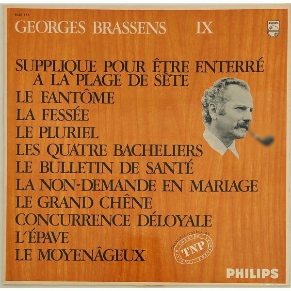 Винтажная виниловая пластинка GEORGES BRASSENS - IX (NM)