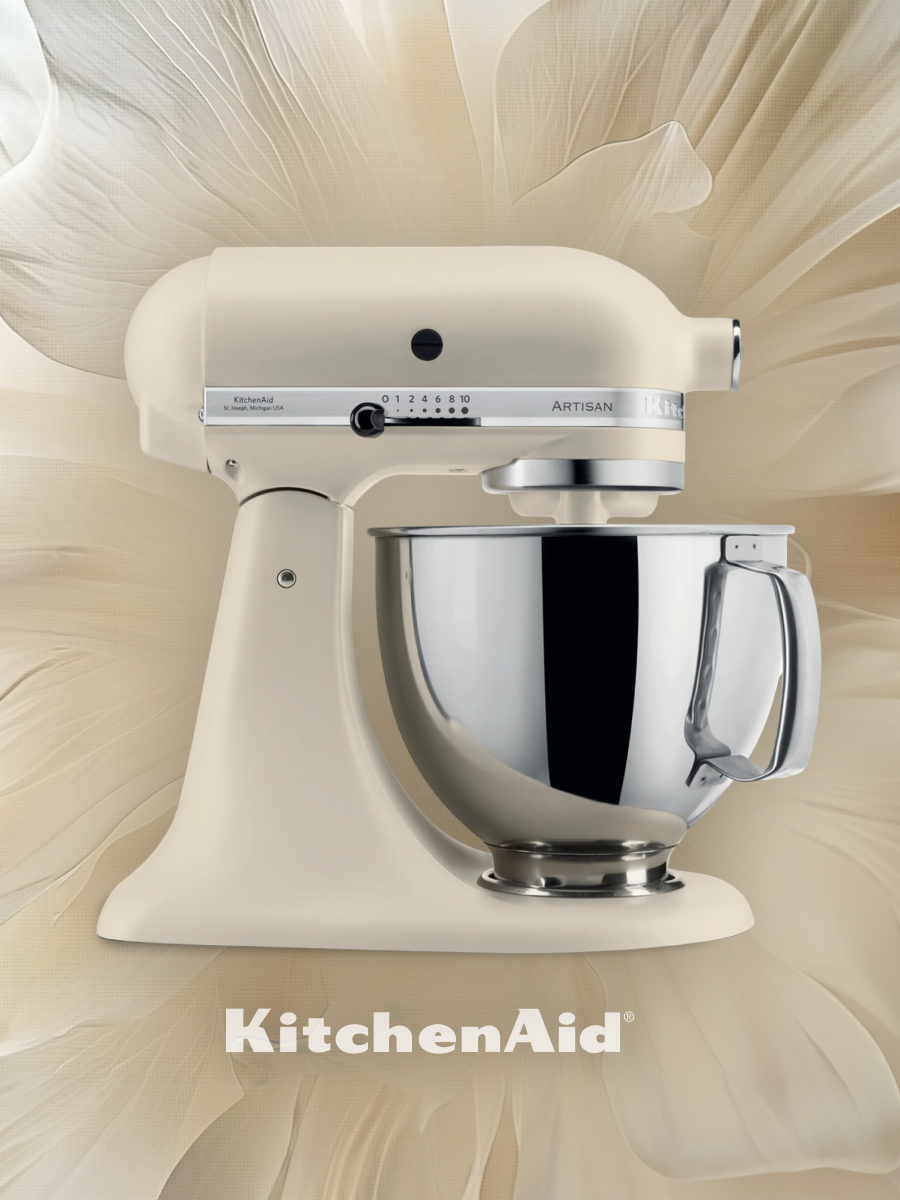 Планетарный миксер KitchenAid Artisan 4.8 л, льняной, 5KSM175PSEFL