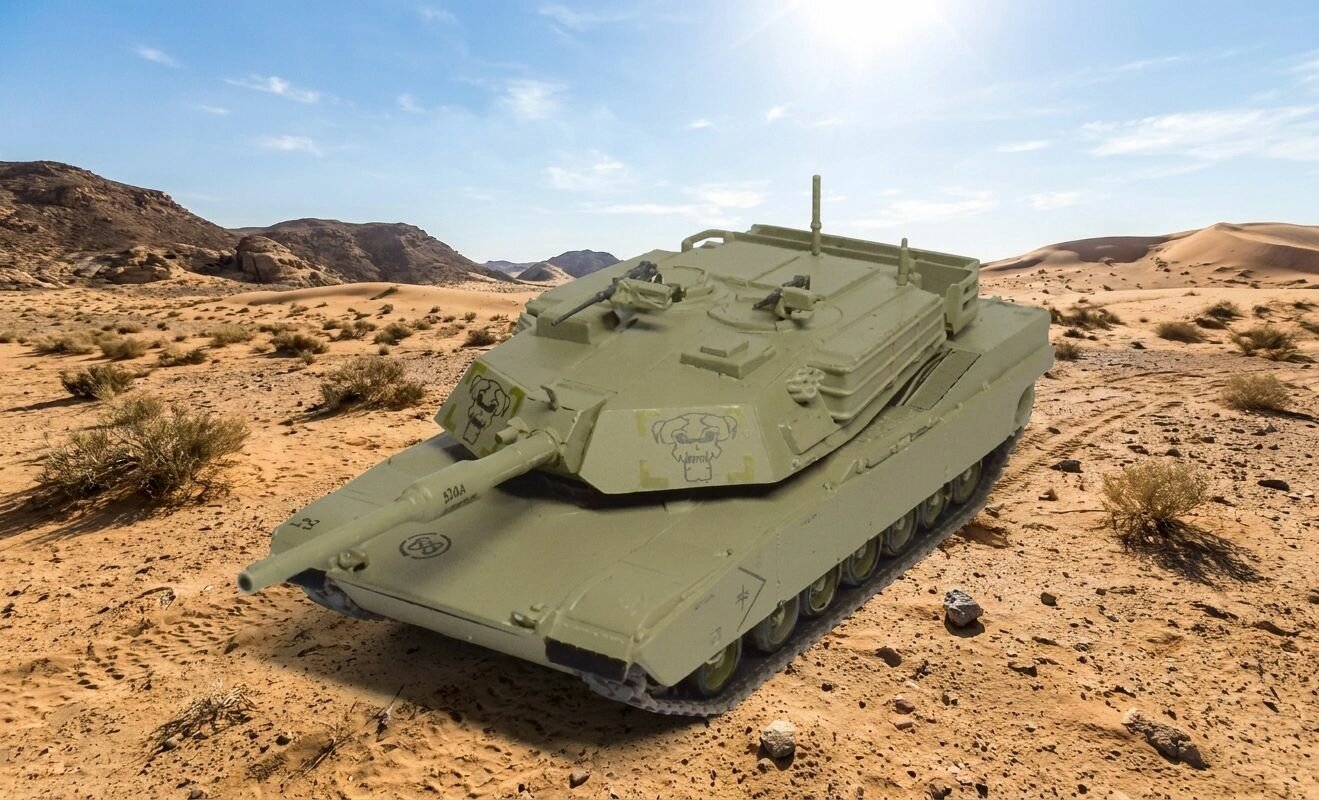 Масштабная модель 1/72, танк М1А1НА Абрамс