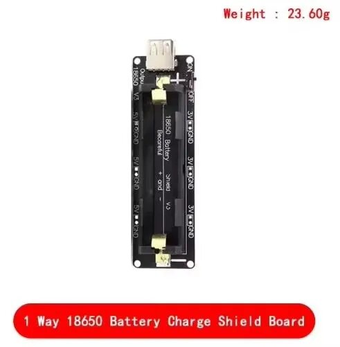 18650 Battery Charge Shield Board, 1 WAY
