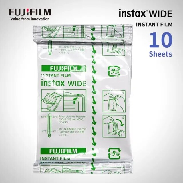 Fujifilm Instax Wide пленка, 10 листов, White
