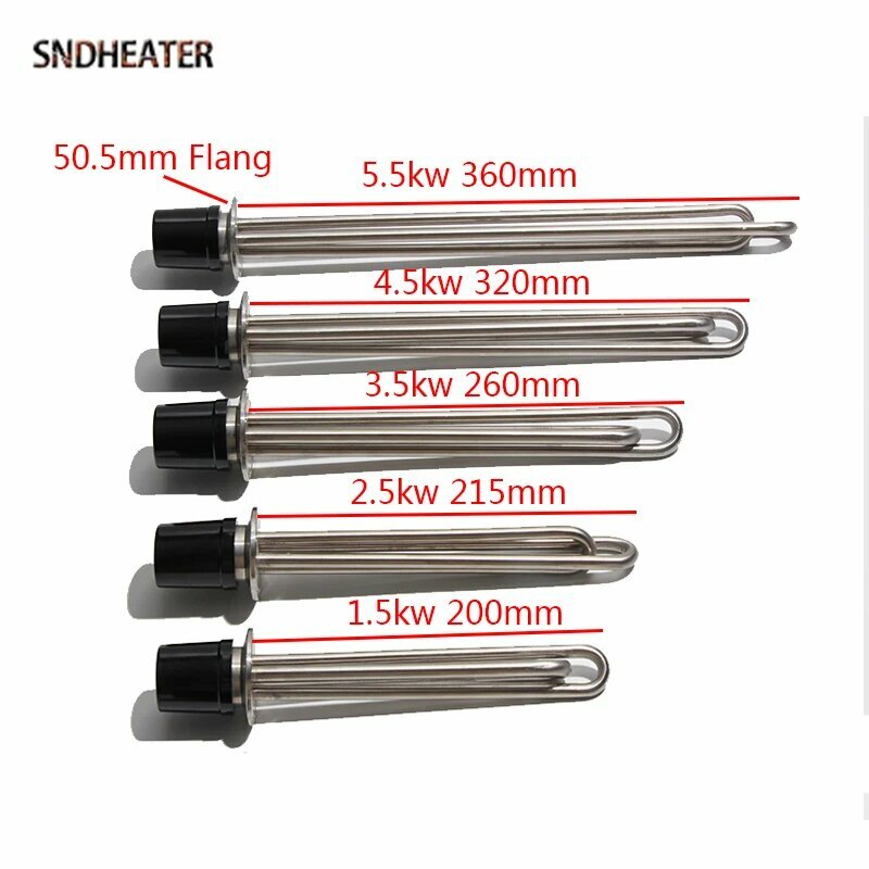 Нагревательный элемент SNDHEATER 5.5кВт 360мм, 50.5мм Flang