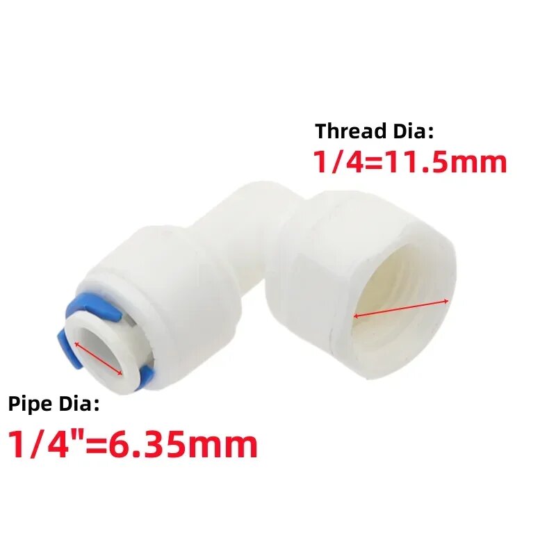 5 шт. Пластиковые локтевые фитинги Reversa Aquario 1/4" 3/8" PLF 6.35mm-1I4