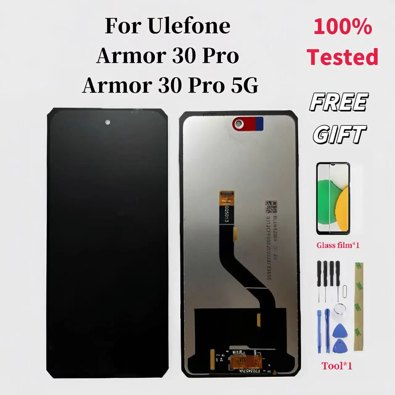 100% Test For Ulefone Armor 30 Pro 5G LCD Display Touch Screen Assembly Digitizer Replacement For Armor 30 Pro Rugged Phone LCD