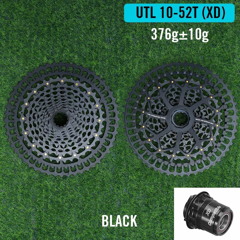 Кассета SPEDAO 10-52T (XD) черная, 12 скоростей