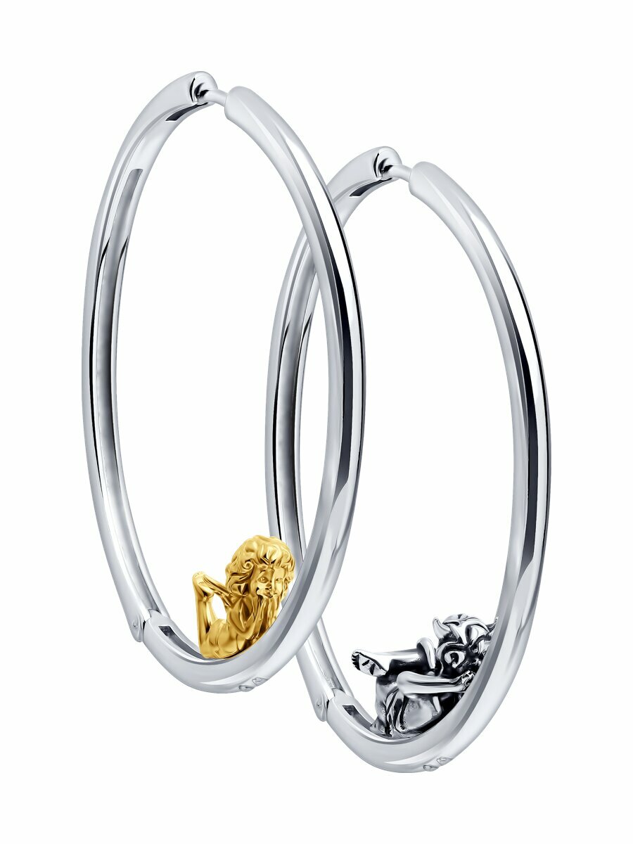 Серьги конго, 925 проба