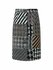 Юбка MOSCHINO Patchwork button-front midi skirt, размер 38, черный