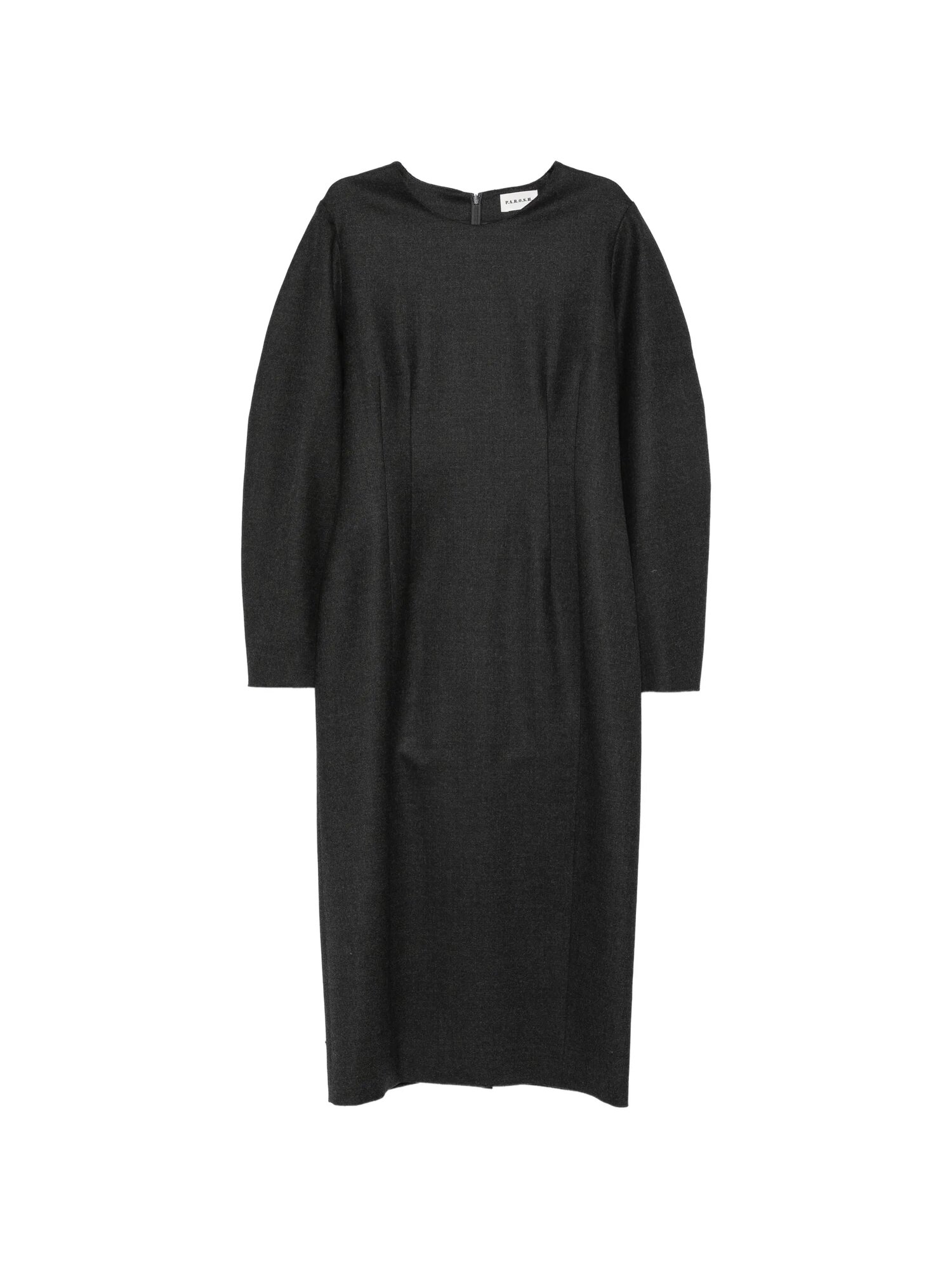 Платье Crew-neck long-sleeve midi dress