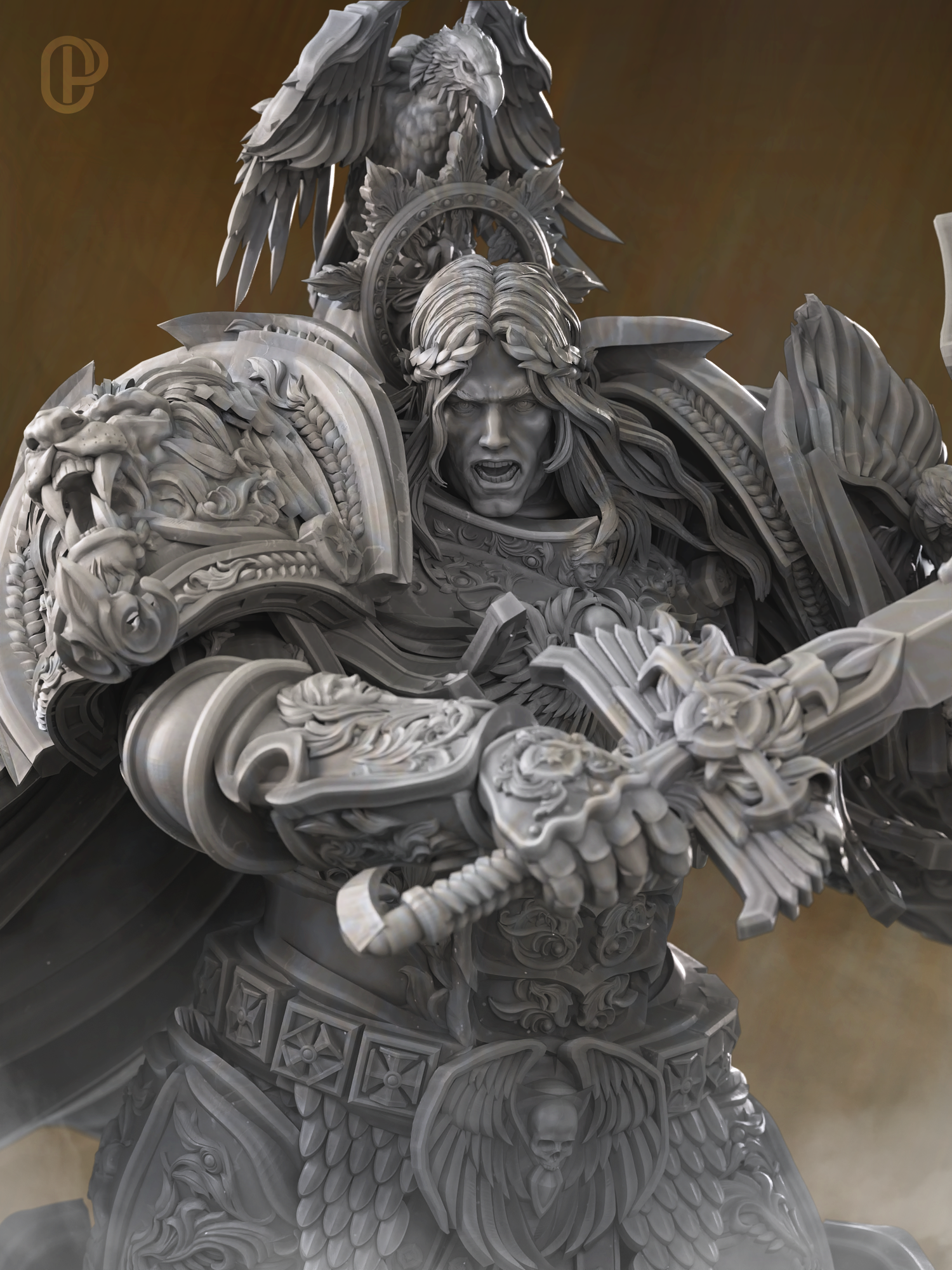 Миниатюра Император Imperator/ Warhammer 40K (115мм)