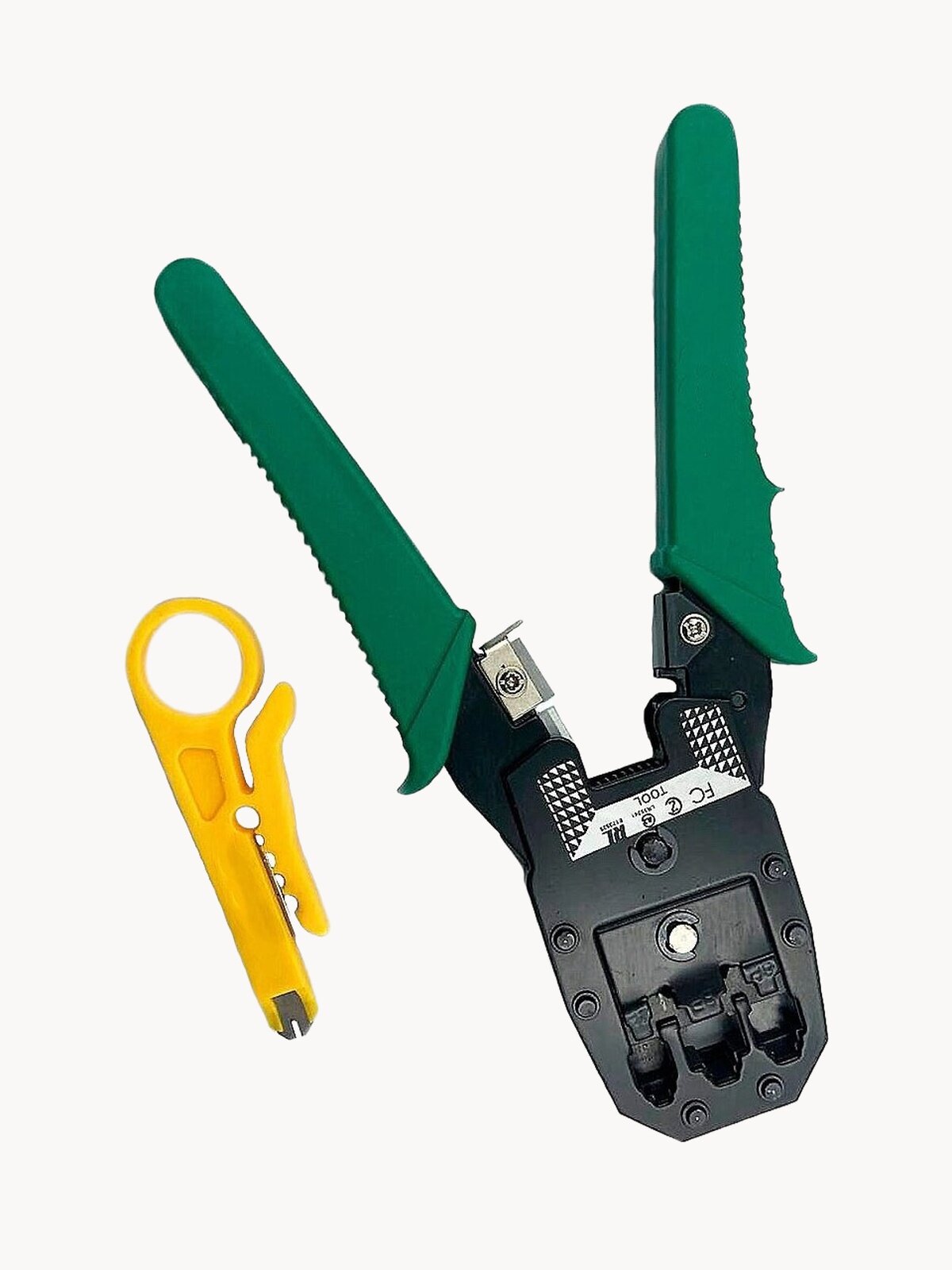 Кримпер для обжима разъемов 8P8C, 6P6C, 4P4C, интернет кабеля RJ45, RJ11, RJ12