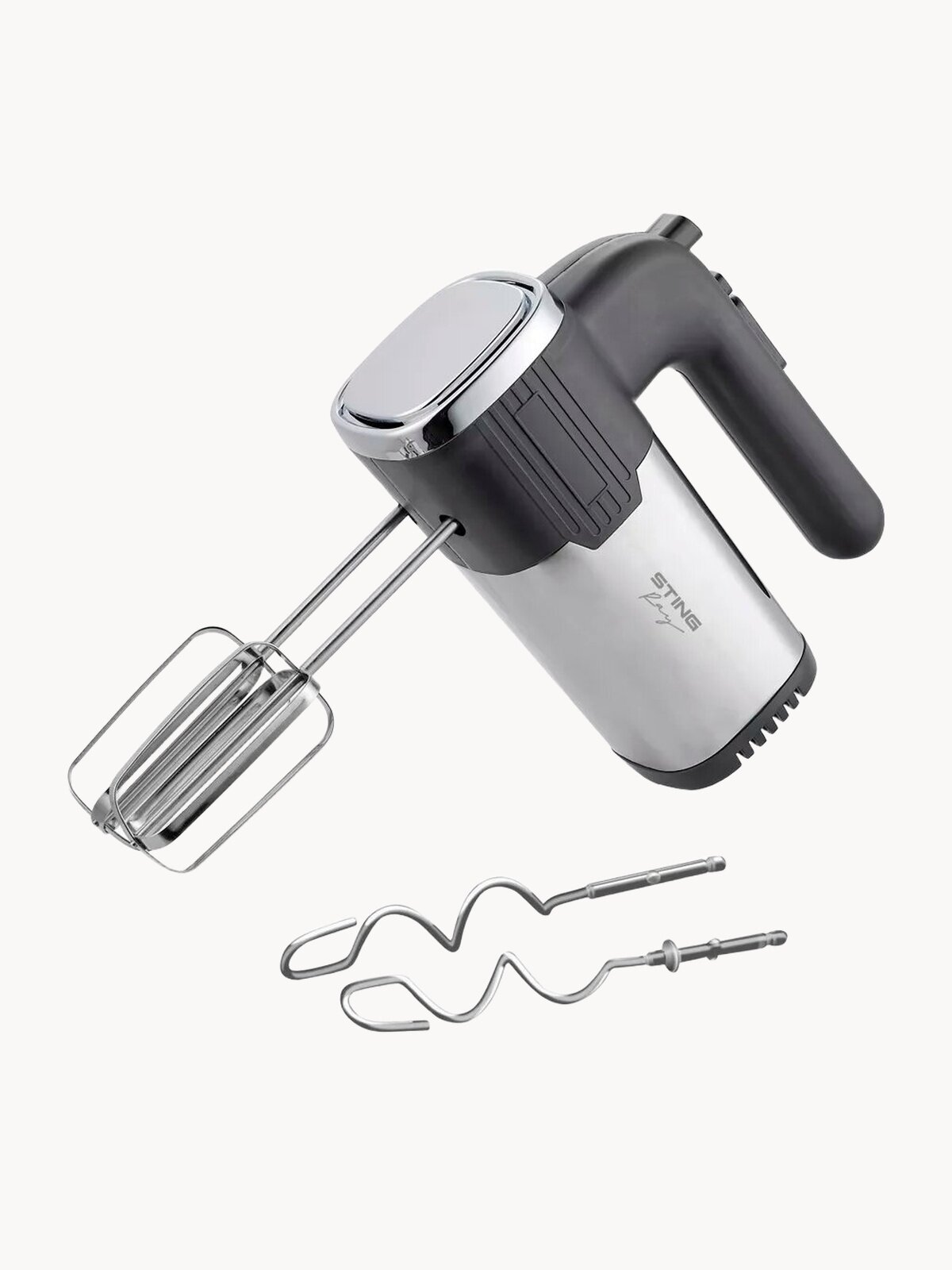 Миксер ручной STINGRAY ST-MX2001A серый/сталь